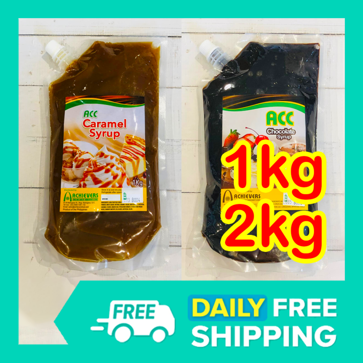 Injoy ACC Bubbles CHOCOLATE SYRUP CARAMEL SAUCE 1kg 2kg Strawberry ...