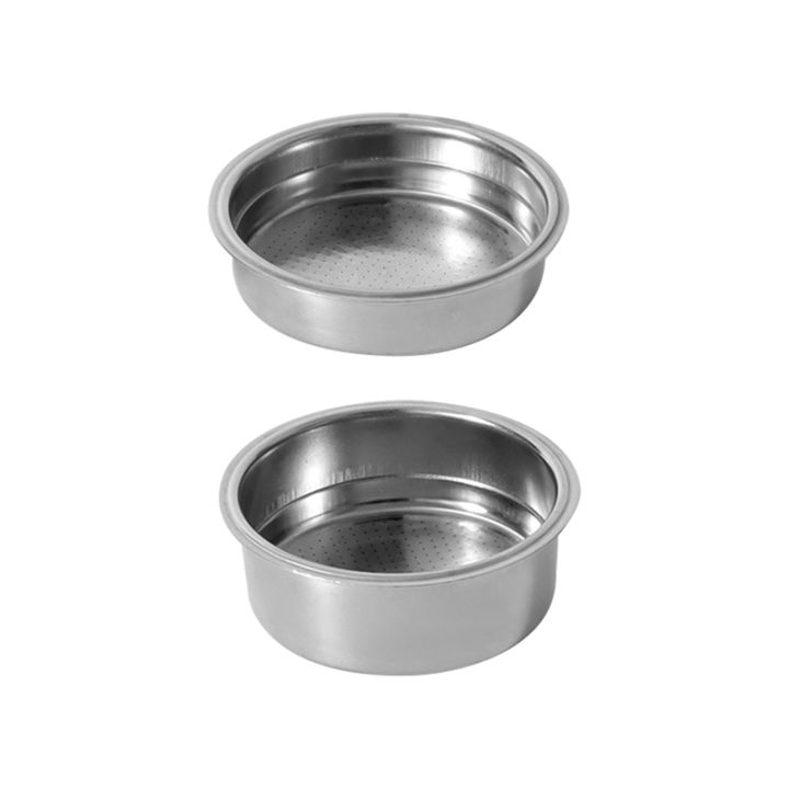 2PCS 51mm Stainless Steel Coffee Machines Pressurized Filter Basket ...