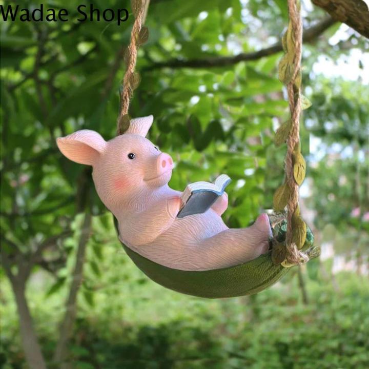 WADAE งานฝีมือเรซิน ของประดับแบบแขวนแกว่งหมู สร้างสรรค์และสร้างสรรค์ ...