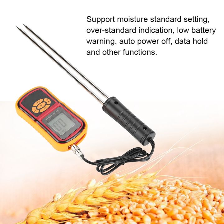 Grain Moisture Meter GM640 Portable Digital LCD Grain Moisture ...