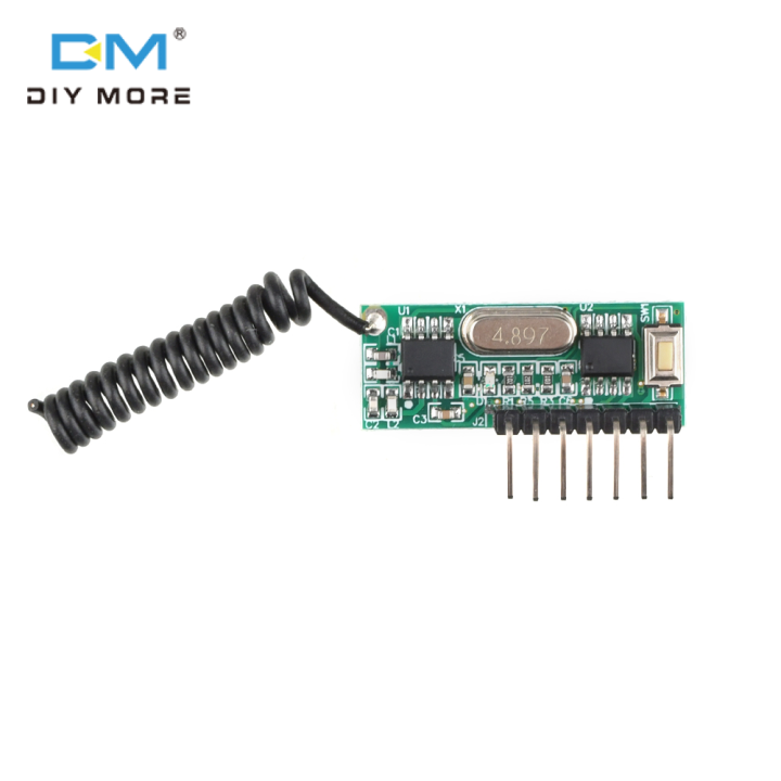 diymore DC3.3~5V 433MHz/315MHz Wireless Remote Control Learning 4-way ...