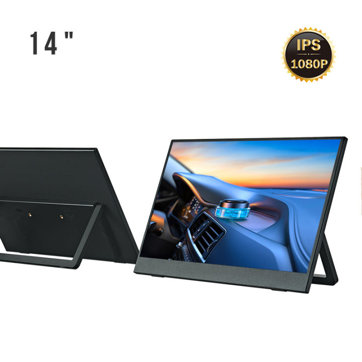 Portable Monitor for Laptop Anmite 14"Portable Monitor Usb Type-c HDMI ...