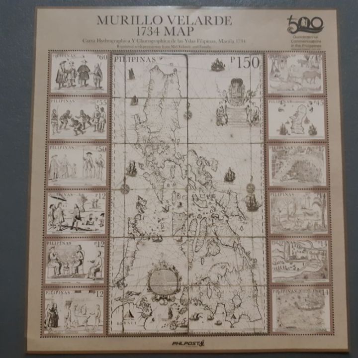 PHLPost Postage Stamp - Murillo Velarde 1734 Map of the Philippines ...