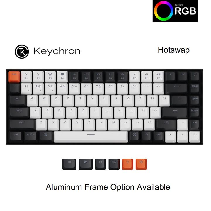Keychron K2 Wireless Hotswap Mechanical Gaming Keyboard Bluetooth 84 ...
