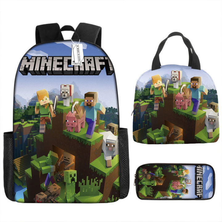 Roblox Minecraft Backpack Primary And Secondary School School Bag Anime ...