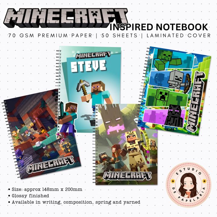 Estudio | Minecraft Inspired K-12 Notebooks | Lazada PH