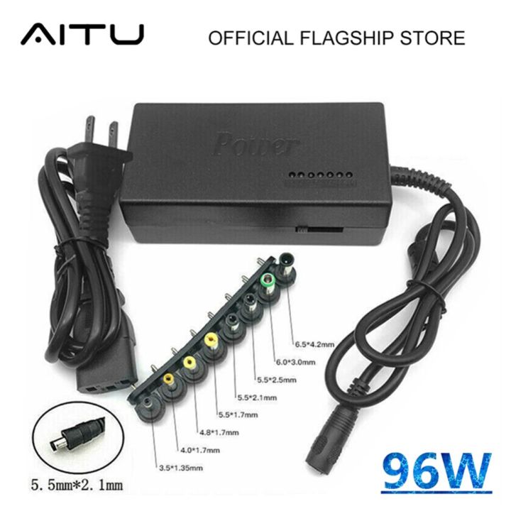 Laptop universal charger Multifuction 8in1 96W 12-24V Charger Power Supply Adapter For PC Laptop ...