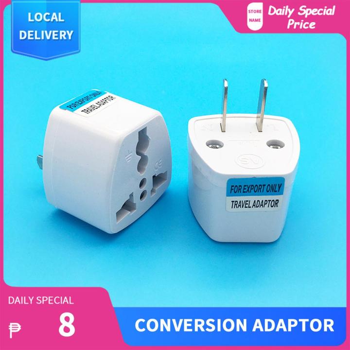 Original Universal Socket Adapter Travel Power Plug Two-pin To Three ...