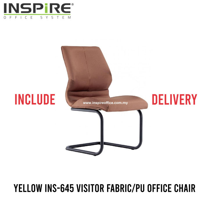 YELLOW INS-645 Visitor Fabric/PU Office Chair | Lazada