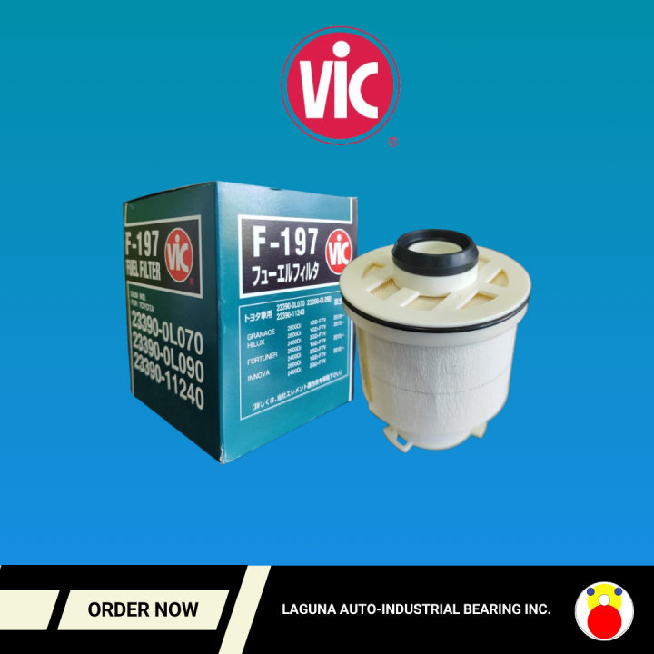 VIC F-197 Fuel Filter for Toyota Innova, Hilux, Fortuner 2016-2022 ...
