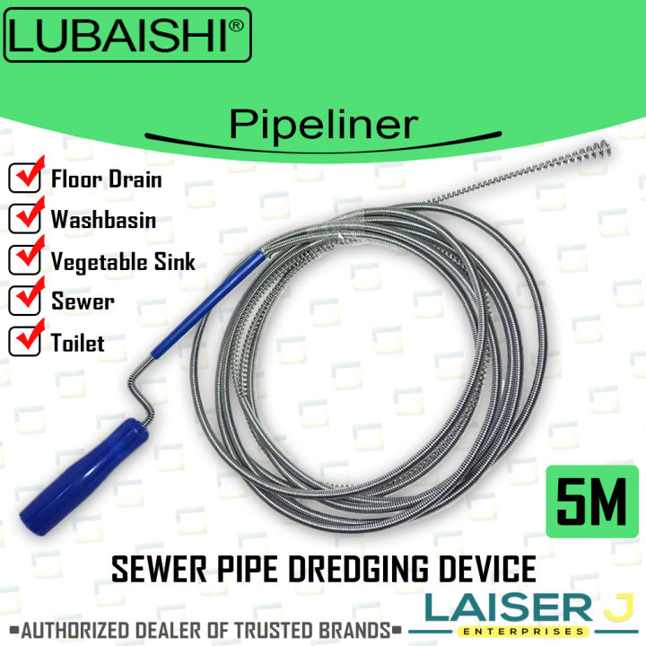 Drain Snake Panundot Snake Wire Dredging Tool Drain Cleaner 5 METERS ...