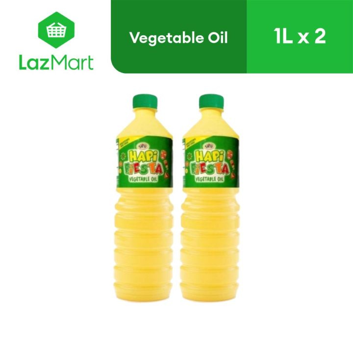 UFC Hapi Fiesta Vegetable Oil PET 1L - Pack of 2 | Lazada PH