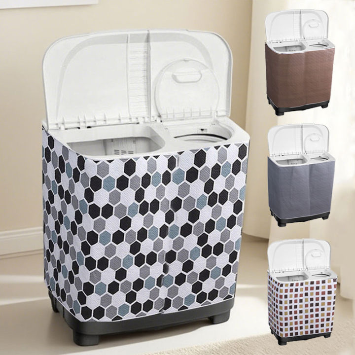 Large Washing Machine Cover Washing Machine Cover Waterproof Sunscreen ...