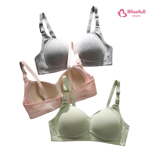 Blissfull Bra Motif Garis Lurus Push Up Pakaian Dalam Wanita | Lazada ...