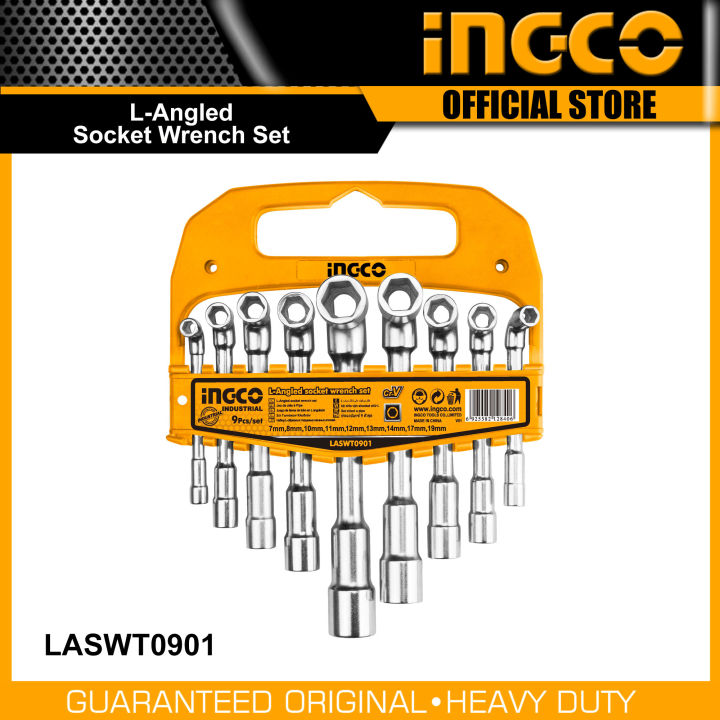 INGCO L-Angled Socket Wrench 9PCS/SET LASWT0901 IHT | Lazada PH