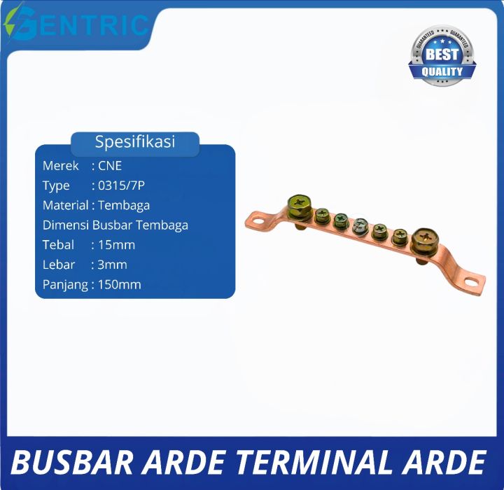 Busbar Arde Terminal Arde 15x3x150mm 7Baut ... | Lazada Indonesia
