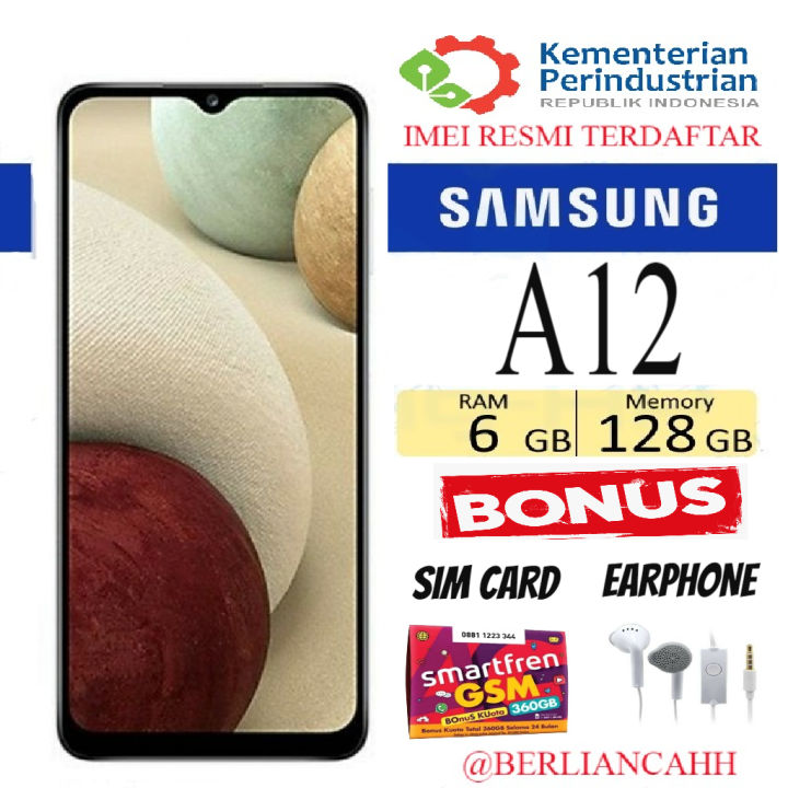 SAMSUNG GALAXY A12/a12 RAM 6 GB ROM 128 GB Ex-Inter -Sein | Lazada Indonesia