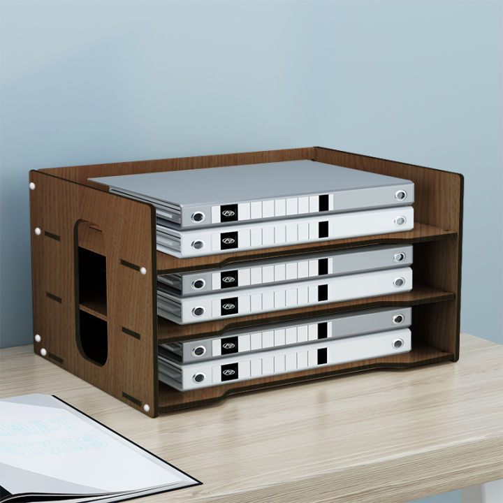 Folder storage shelf office supplies desktop A4 multi-layer file ...
