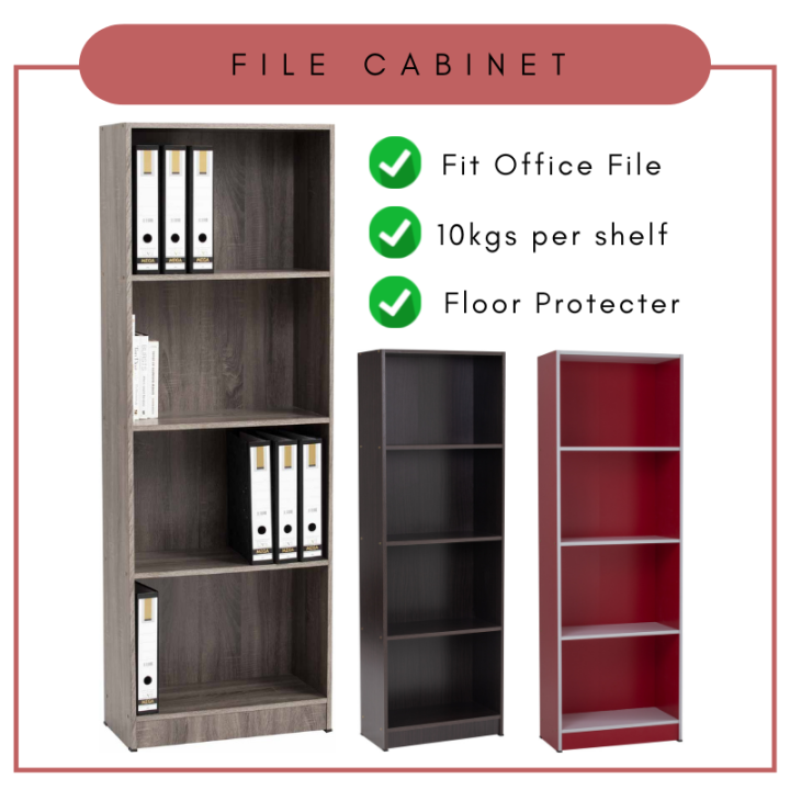 Alora Furniture - ECO 4C File Cabinet / File Rack / 4 Tier Book Rack ...