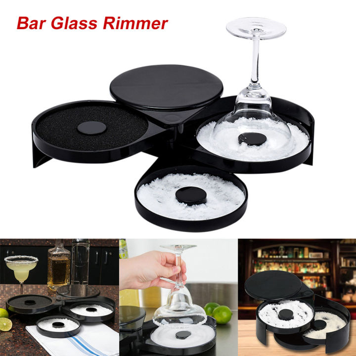 Suny 3 Tier Bar Glass Rimmer for Margarita and Cocktail Bartender Kit ...