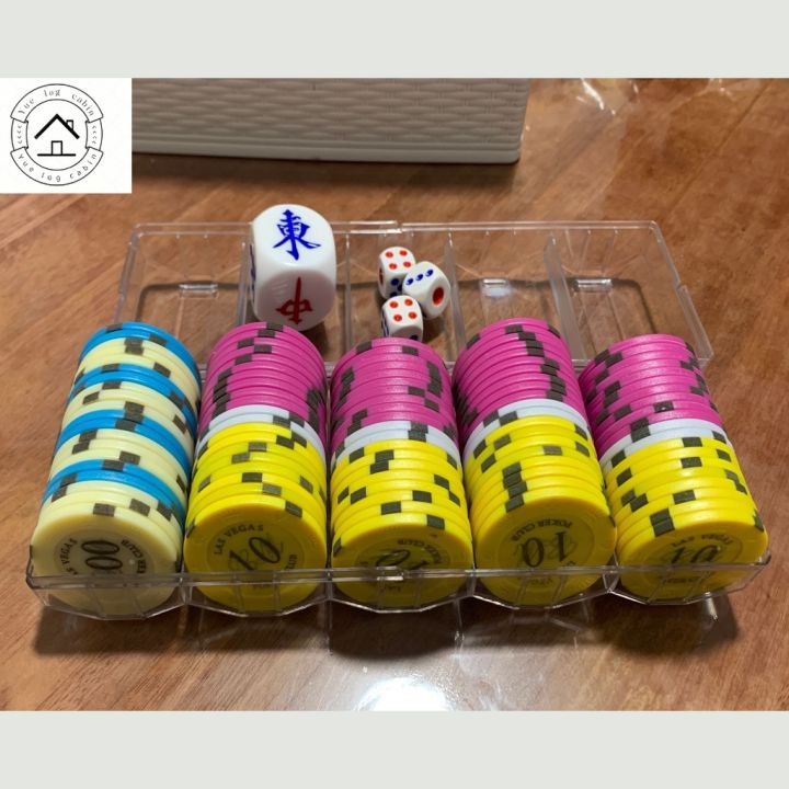 【Best Value】Mahjong Chips Set (PVC) / Colourful / 100pcs / Come With ...