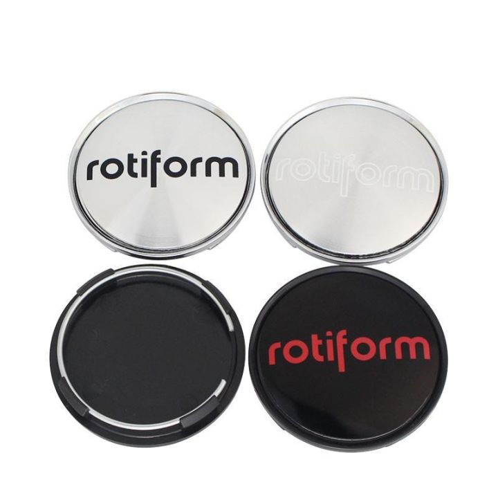 4pcs Rotiform Wheel Hub Cap 63/58mm Clip Rotiform Emblem Sticker Wheel ...