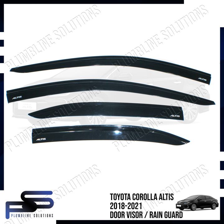 Rain Gutter Rain Visor Toyota Corolla Altis 2019 2020 2021 2022 2023 ...