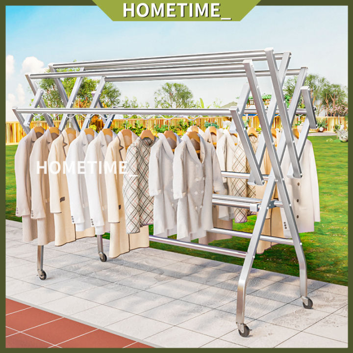 ☚Ampaian Baju Stainless Steels Penyidai Baju Clothes Drying Rack ...