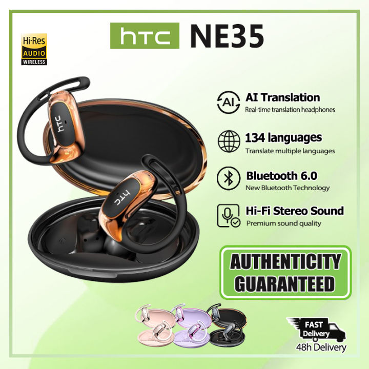 HTC NE35 AI Real-Time Translation Earbuds Support 134 Languages ...