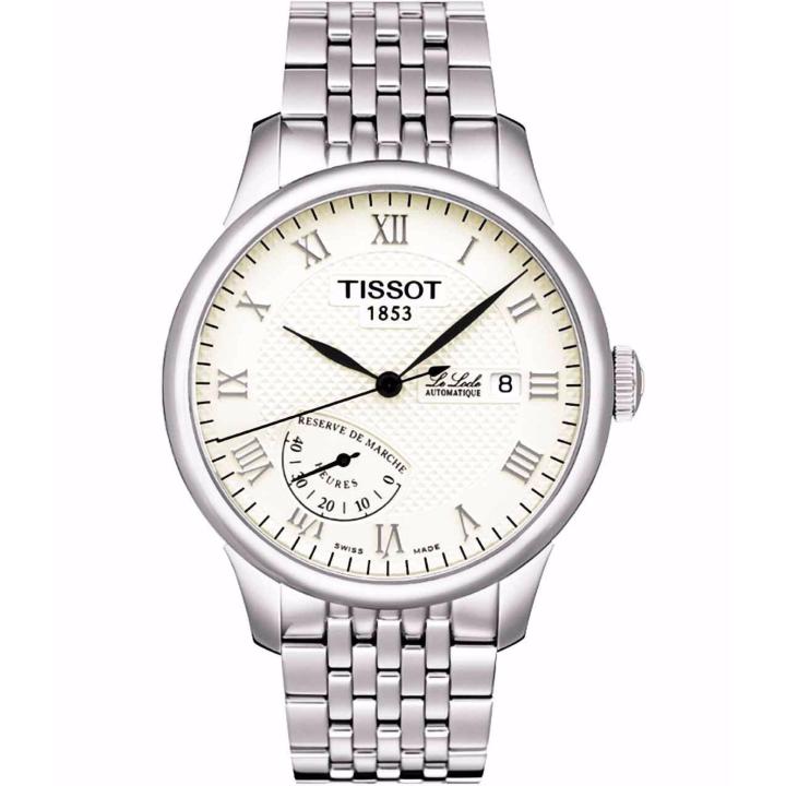 นาฬิกาผู้ชาย Tissot T006.424.11.263.00 Le Lockle หน้าปัดสีขาวสำหรับ ...