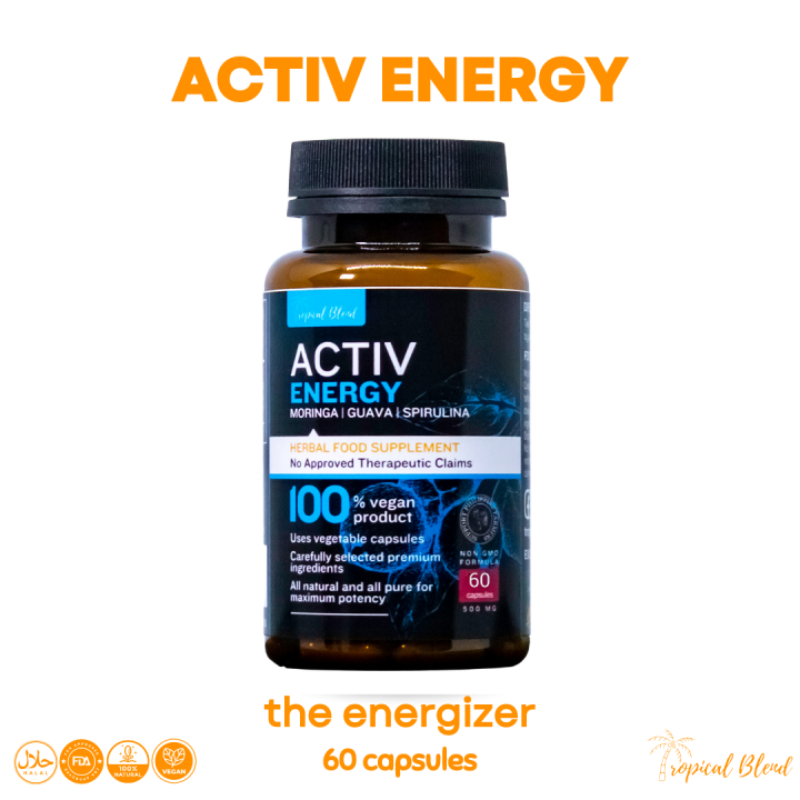 Activ Energy Capsules Food Supplements Pure and Organic FDA Approved ...