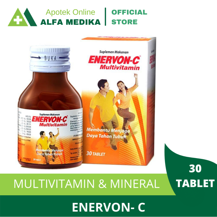 Enervon-C Multivitamin 30 Tablet - Multivitamin Daya Tahan Tubuh ...