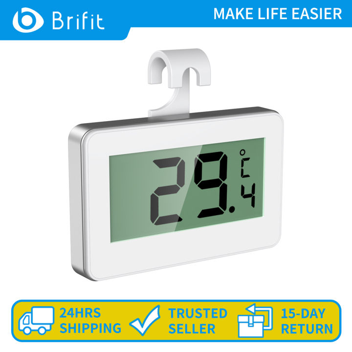 Brifit Digital Refrigerator Freezer Thermometer, Refrigerator ...
