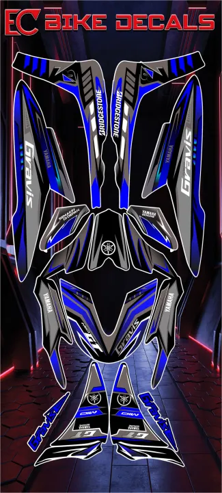 YAMAHA MIO GRAVIS 125 Motorcycle Decals | Lazada PH