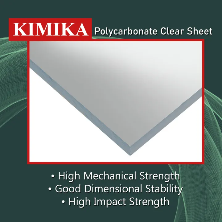 3mm Polycarbonate Clear Sheet Pre Cut to Size 4 feet x 6 feet x 3mm. PC ...