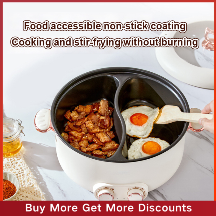 Multi-function electric hot pot with divider Steamboat Electric Wok Non ...