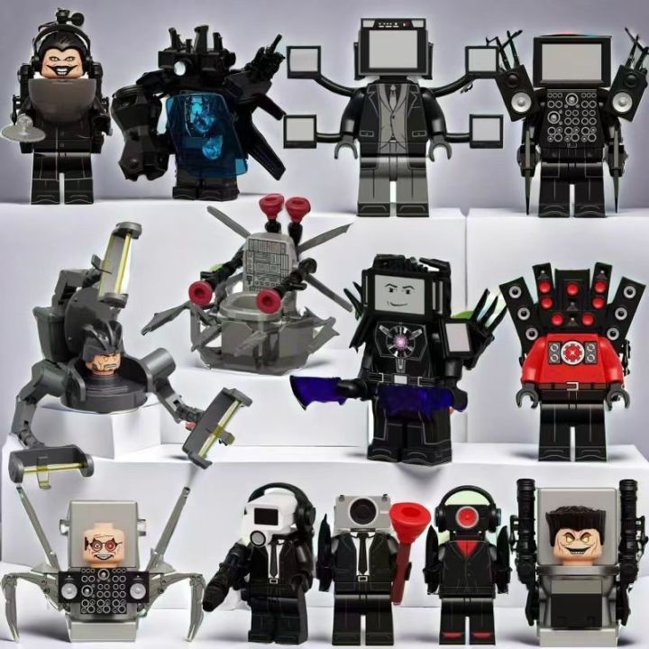 Skibidi Toilet Cameraman Speakerman Titan TV Man Compatible with LEGO ...
