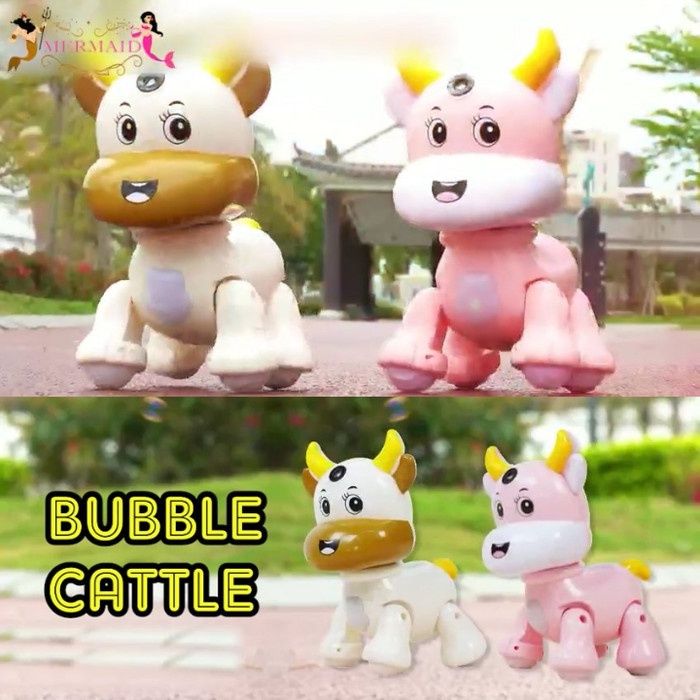 Robot Sapi Gelembung Busa Otomatis Mainan Bubble Gun Cattle BRO1290 ...