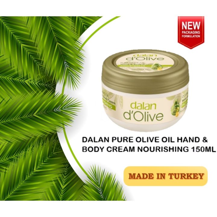 DALAN D'OLIVE PURE OLIVE OIL FACE, HAND & BODY CREAM 150ML | Lazada