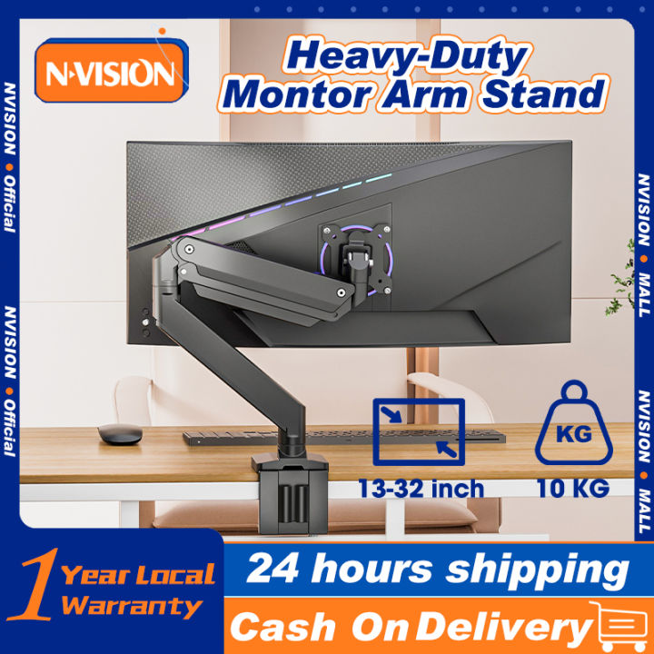 Single Monitor Stand Monitor Mount 32 Inches Articulating Gas Spring ...