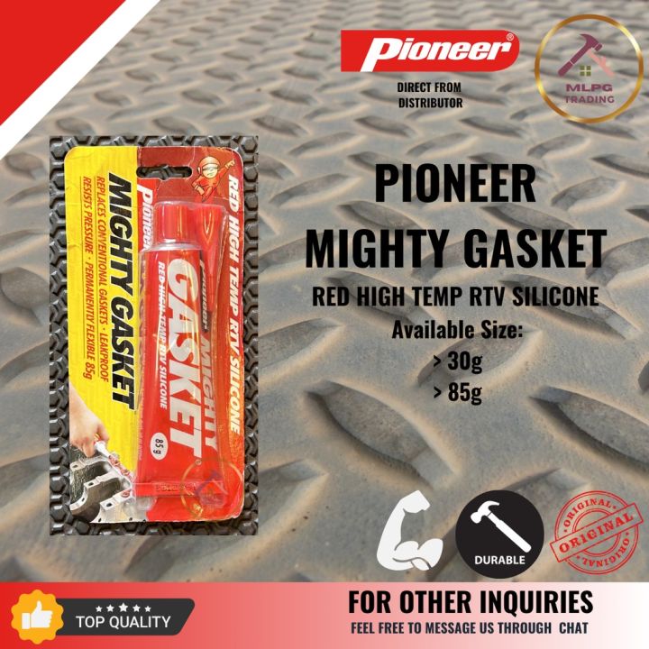 Pioneer Mighty Gasket Black & Red High Temp RTV Silicone - 30g / 85g ...
