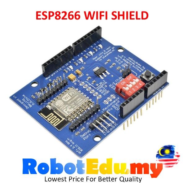 Esp8266 Esp 12e Wifi Wi Fi Uart Iot Wireless Internet Module Shield For Arduino Uno R3 Mega