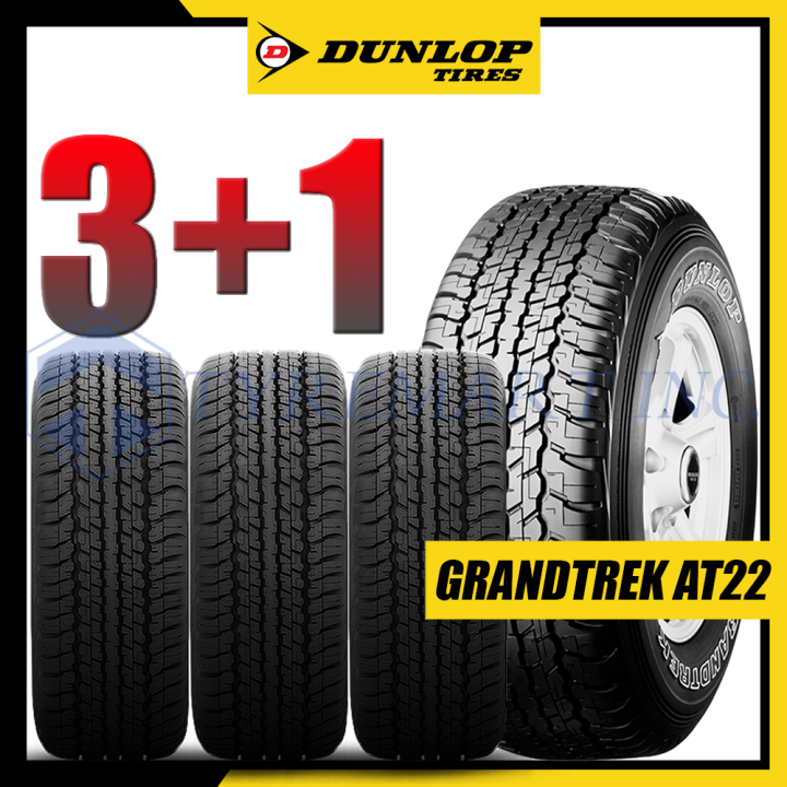 (Buy 3, Get 1 FREE) Dunlop Tires Grandtrek AT22 265/60 R 18 4x4 & SUV ...