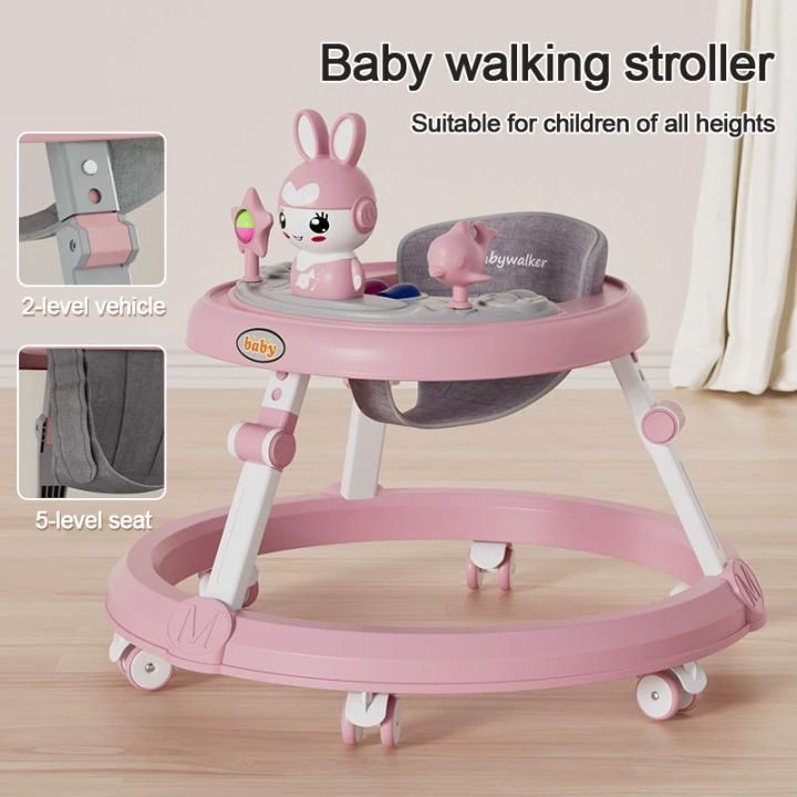 Walker for Baby Girl & Baby Boy Adjustable Safety Learning Walker With ...