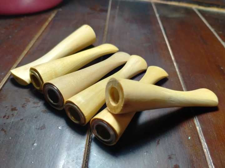 Pipa Rokok Kayu Kemuning Gading Super - Once Rokok Cangklong Rokok Ala ...
