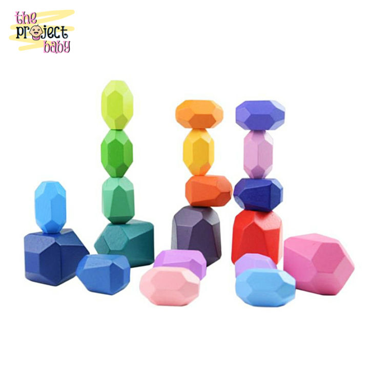 Wooden Rocks Stones Wood Balancing Stacked Stone Baby Building Block ... Wooden Rocks Stones Wood Balancing Stacked Stone Baby Building Block ...