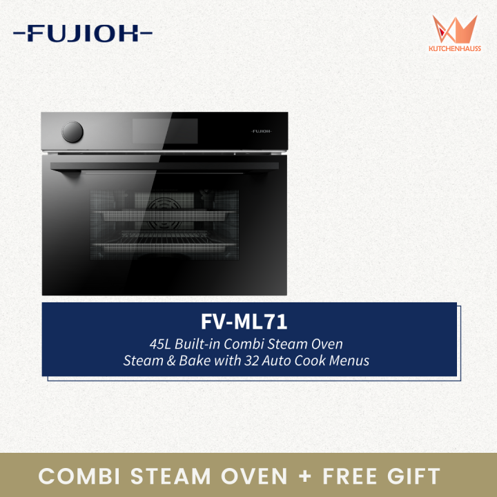 [PROMO] FUJIOH - 45L Built-in Combi Steam Oven with Bake Function | FV-ML71 | Lazada