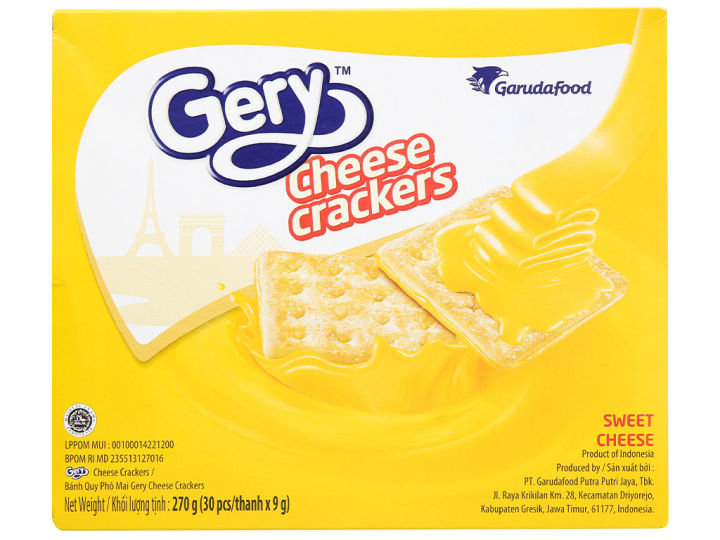 Bánh Quy Phô Mai Gery Cheese Crackers (Hộp 270g) | Lazada.vn