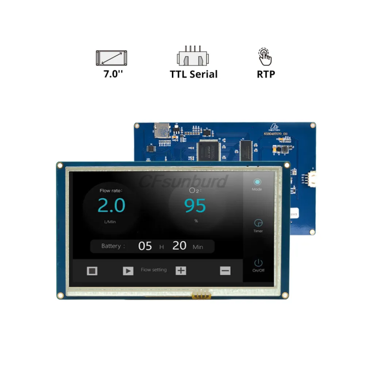 Nextion NX8048T070 - 7.0" HMI Intelligent Touch Display USART TFT LCD Module Best Solutions To ...