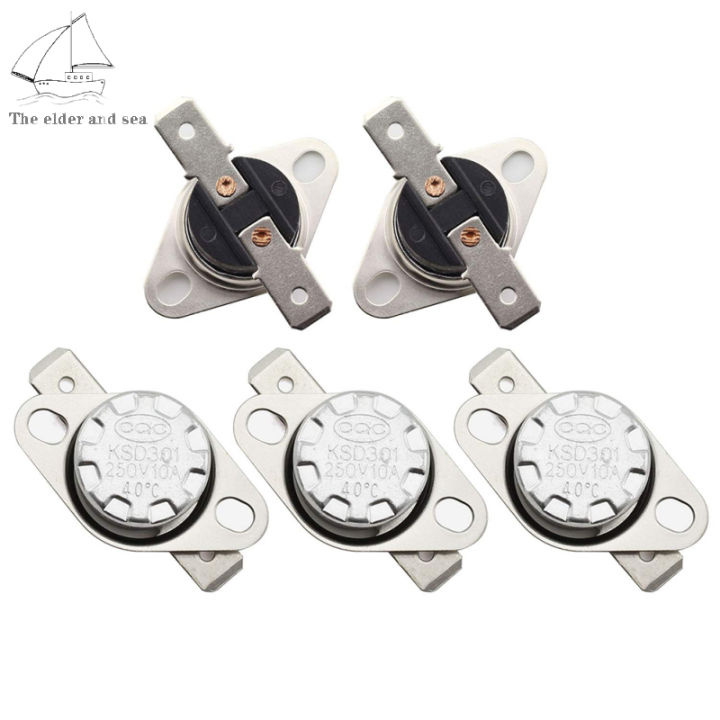 【Ready Stock】5Pcs KSD301 Thermal Control Switch 250V 10A Normally Closed NC Thermostat ...